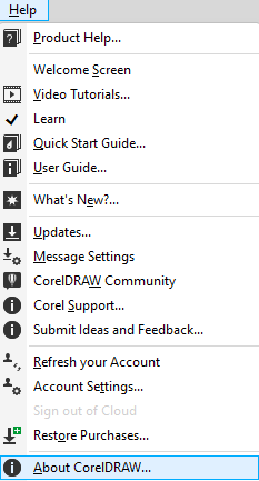KB Corel: Find my serial number for CorelDRAW